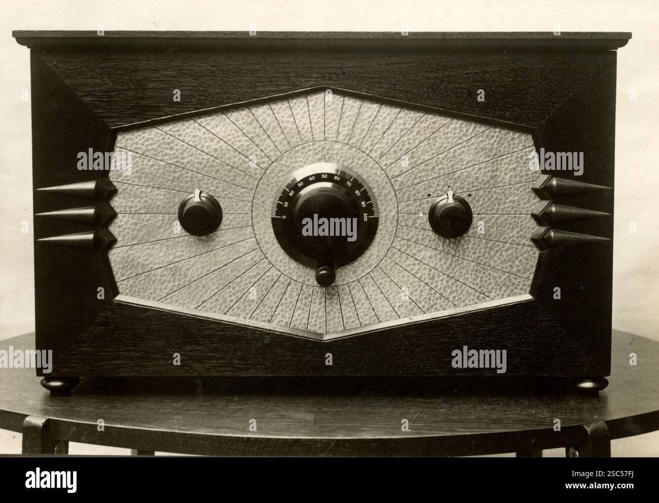 Archive Photograph of a "Marconette" radio set by Heitmeier. With one ...