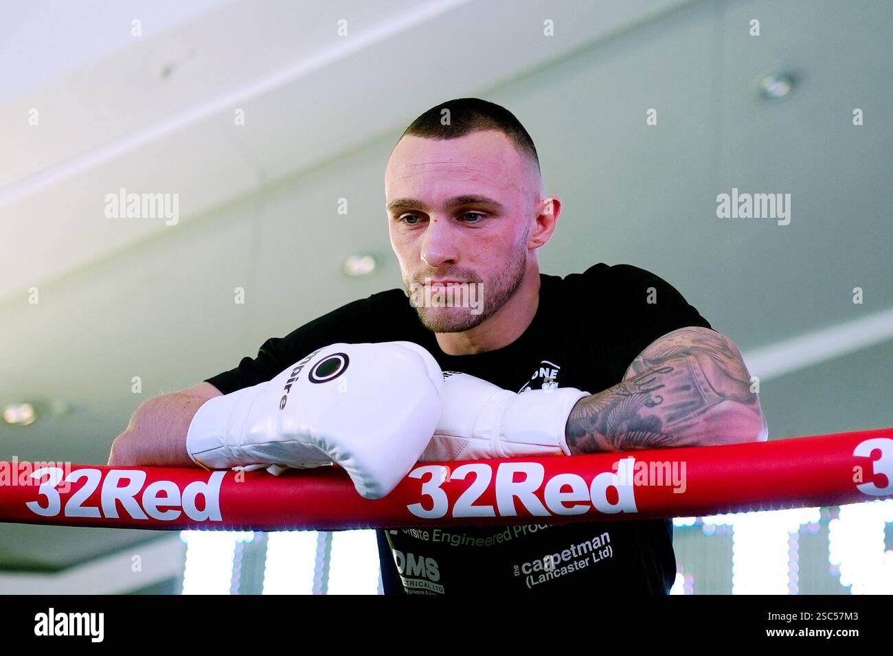 Reece MacMillan during an open workout at the National Football Museum ...