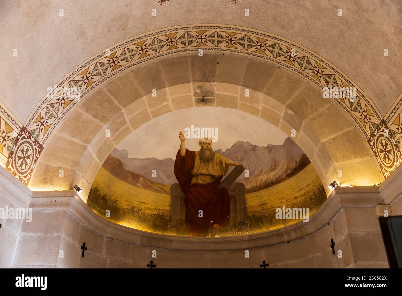 Mount Tabor, Israel – February 3, 2025: The Basilica of the ...