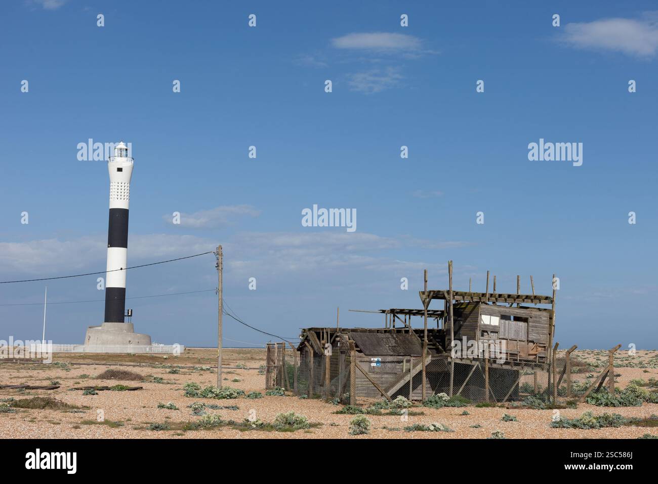 Dungeness Lighthouse View Stock Photo - Alamy