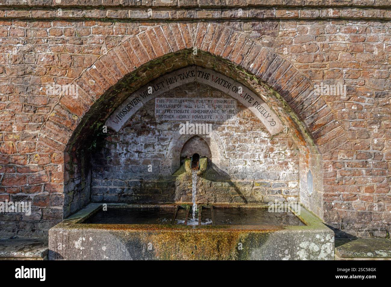 Hascombe water fountain, built in 1877 by Edward Lee Rowcliffe in ...