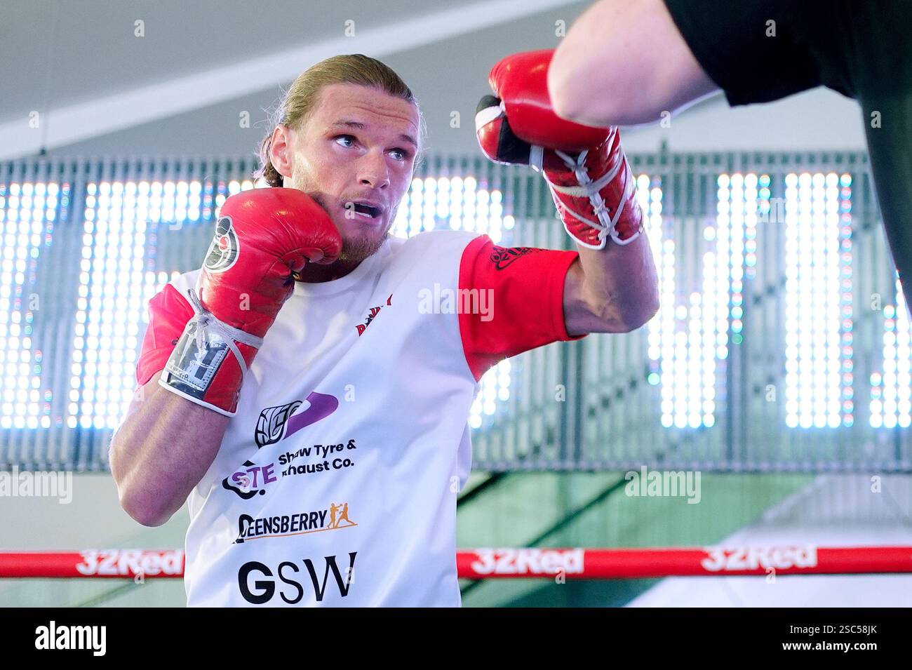 Jack Rafferty during an open workout at the National Football Museum ...