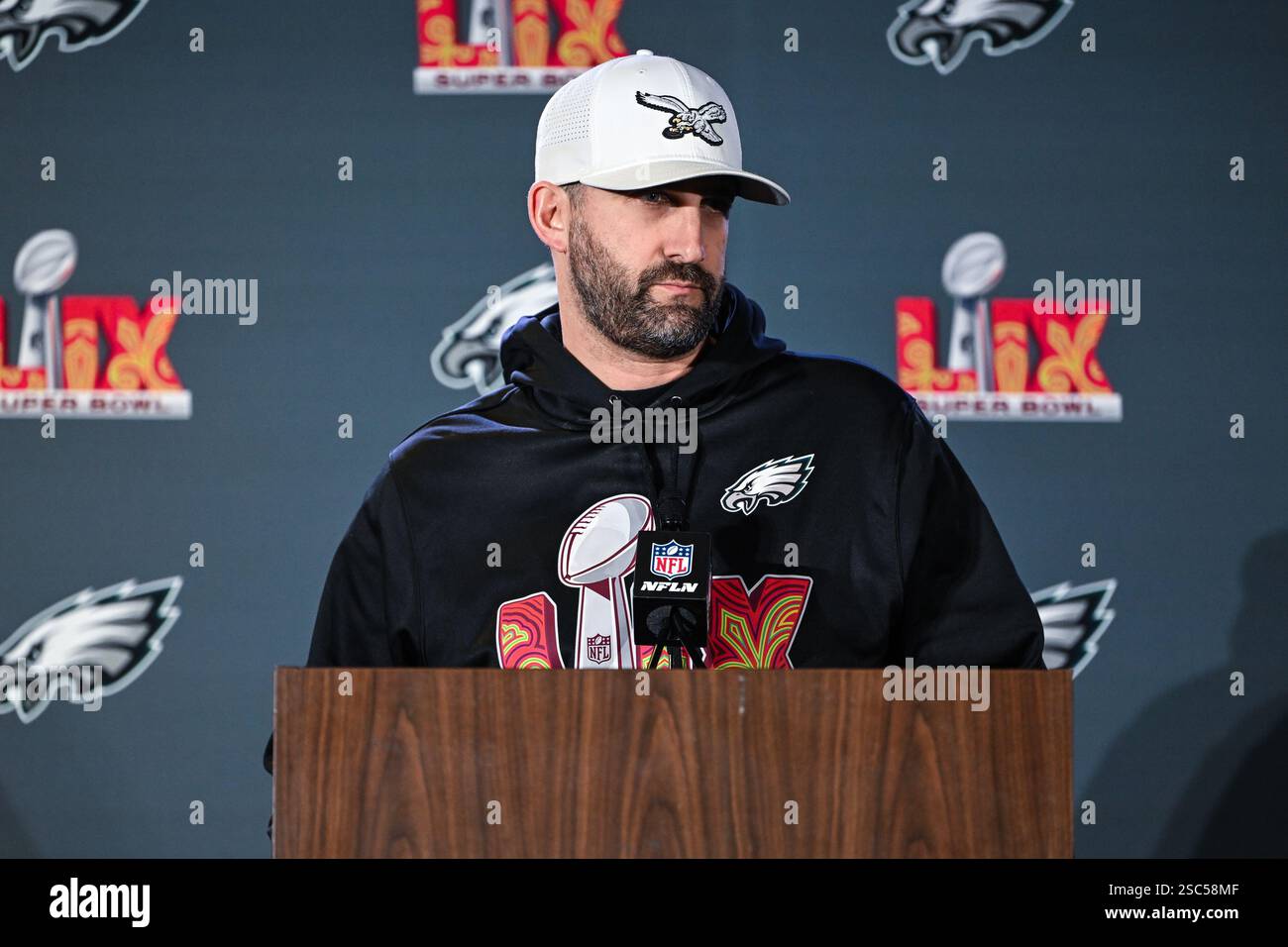 Philadelphia Eagles Head Coach Nick Sirianni during a media conference ...
