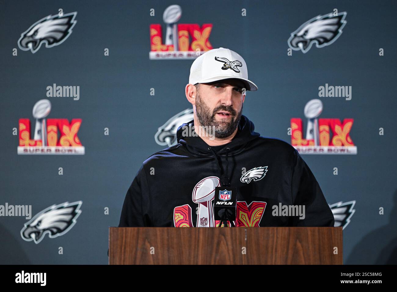 Philadelphia Eagles Head Coach Nick Sirianni during a media conference ...