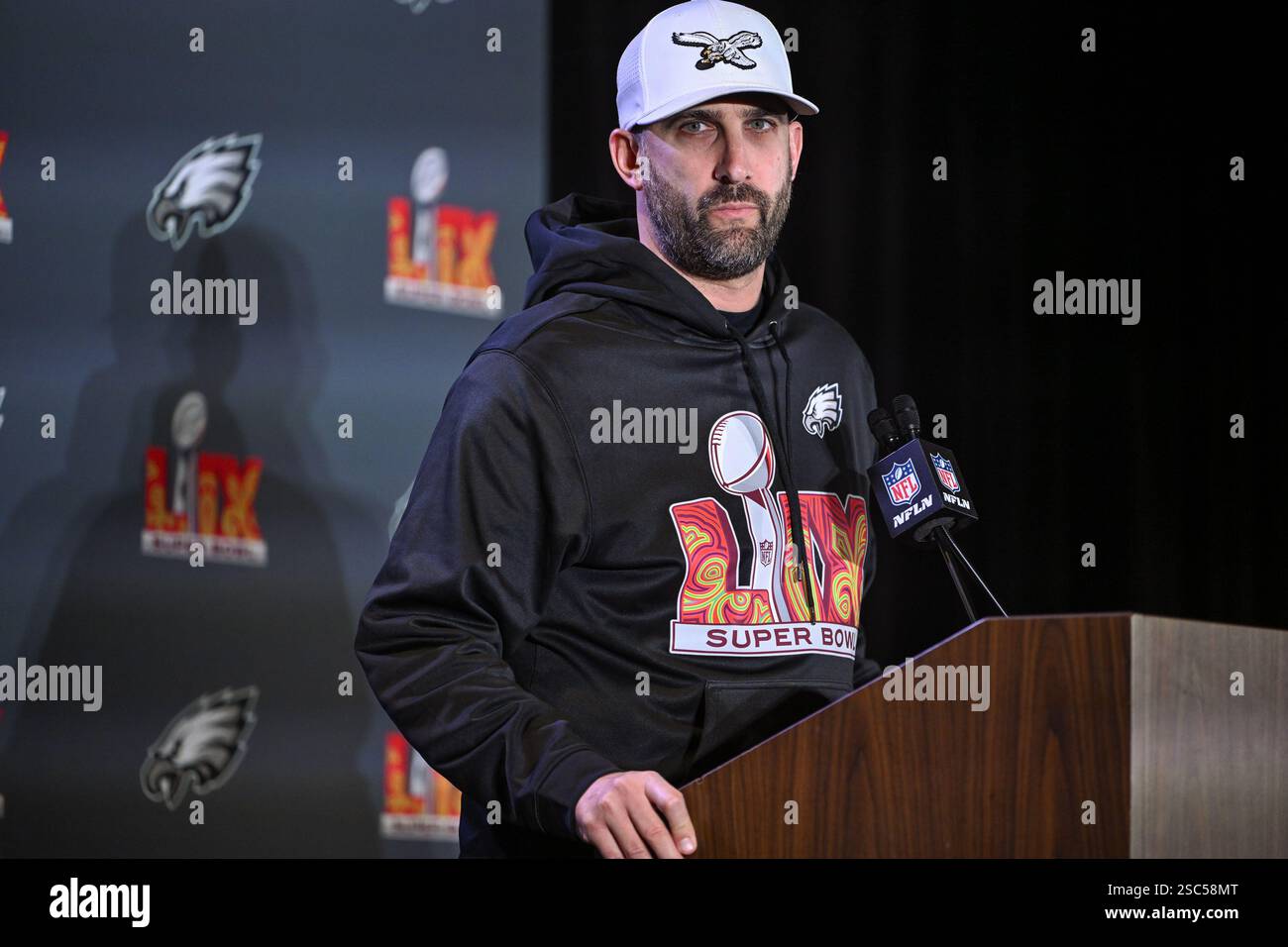 Philadelphia Eagles Head Coach Nick Sirianni during a media conference ...