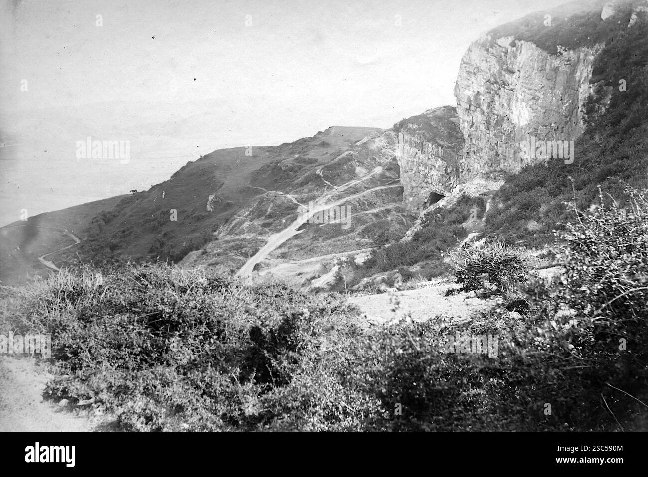 A landscape view from the Happy Valley of the Great Orme Head (Welsh: Y ...