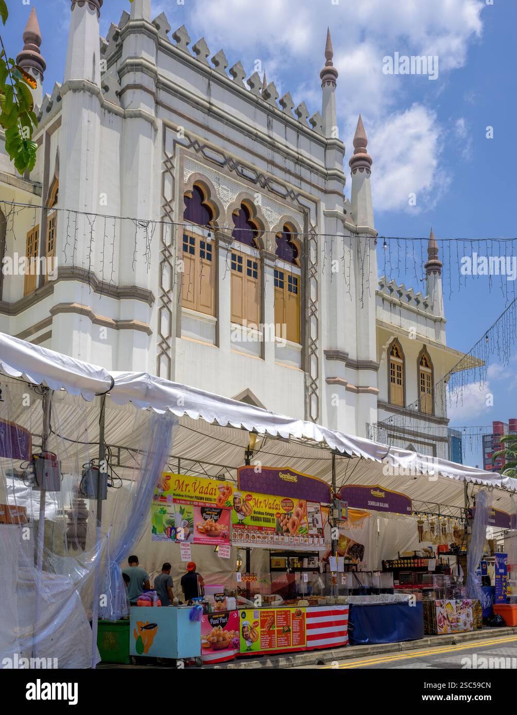 The ornate white facade of Denis Santry's Indo-Saracenic styled Sultan ...