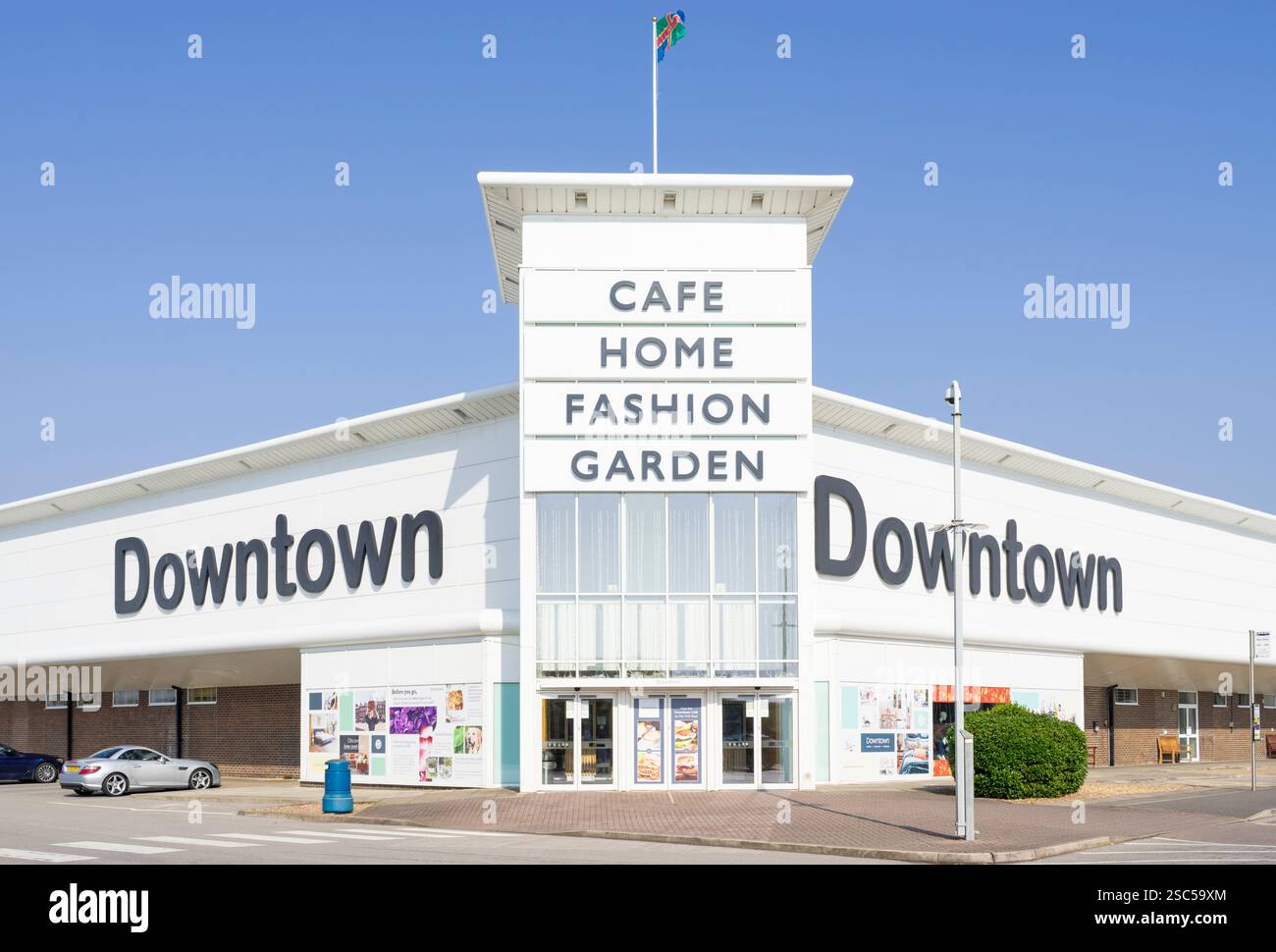 Downtown shopping centre Gonerby Moor near Grantham Lincolnshire England UK GB Europe Stock ...