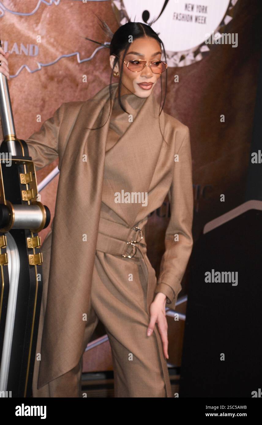NEW YORK, NY: FEBRUARY 5: Winnie Harlow lights the Empire State ...