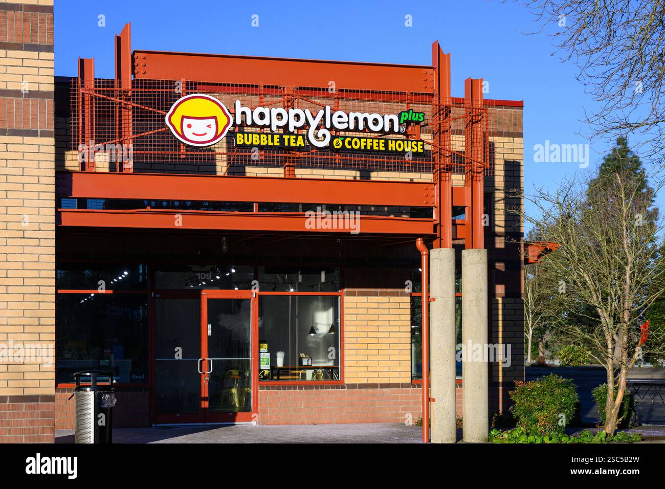 Issaquah, WA, USA - January 19, 2025; Happy Lemon Bubble Tea and Coffee ...