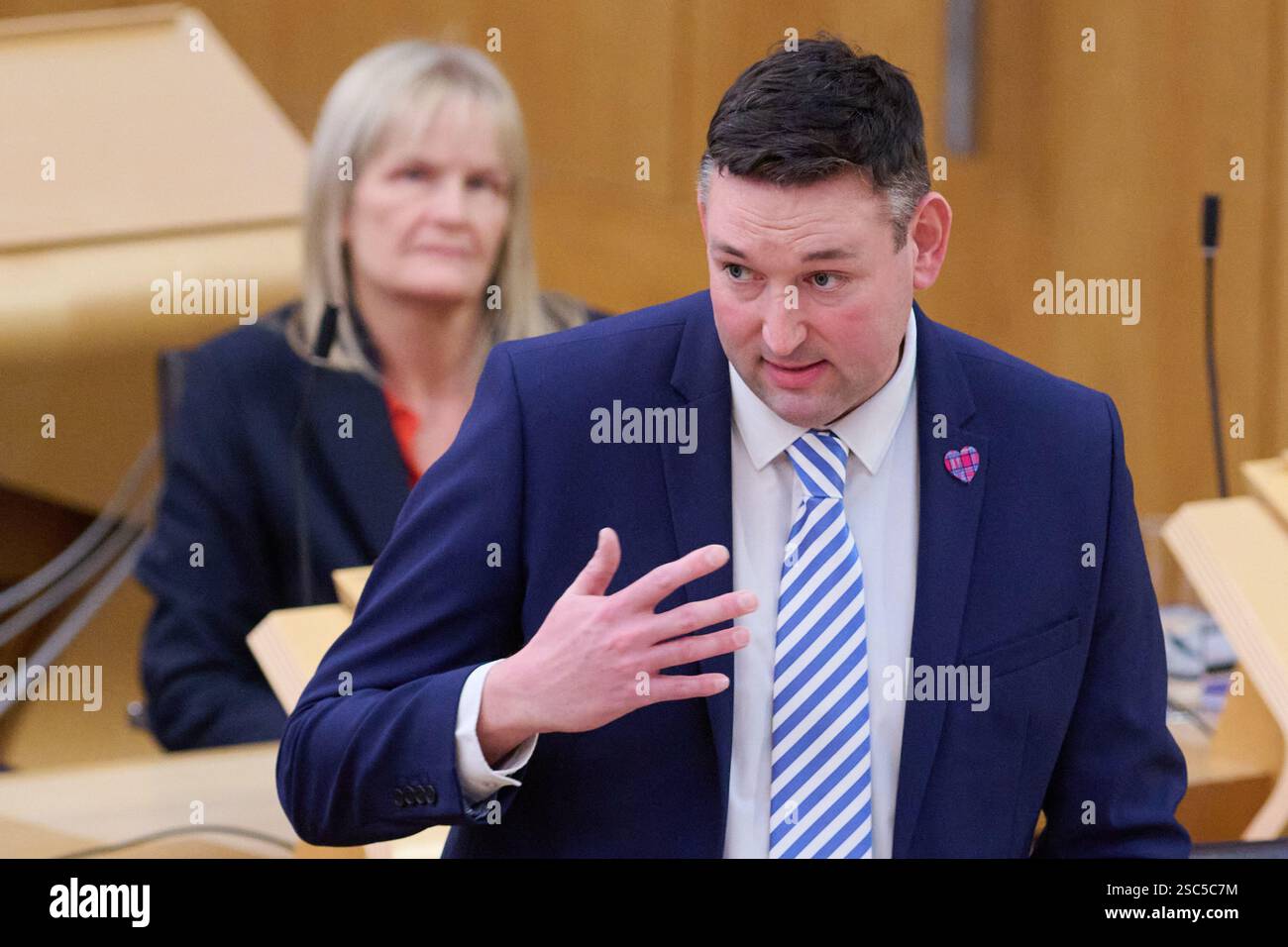 Edinburgh Scotland, UK 05 February 2025. Miles Briggs MSP at the ...