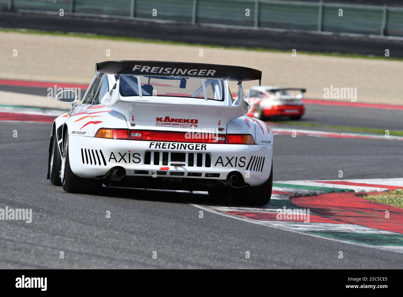 Scarperia, 5 April 2024: Porsche 993 GT2 Evo year 1999 in action during ...