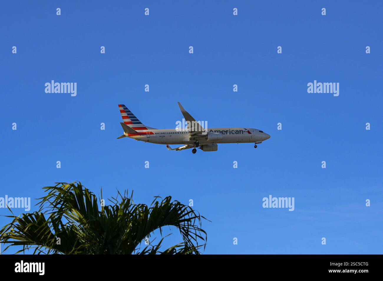 Miami, Florida, USA - 4 January 2025: Scenic view of American Airlines ...
