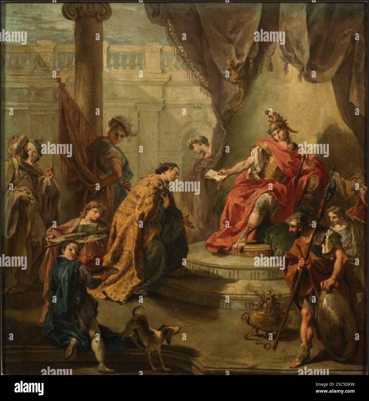The Emperor Honorius Making Constantius His Co-Ruler (c. 1730) by ...