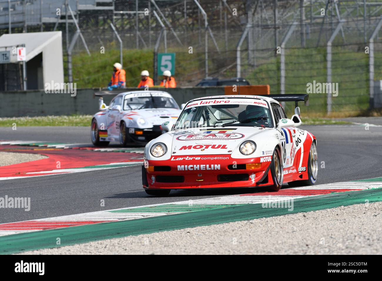 Scarperia, 5 April 2024: Porsche 993 GT2 year 1997 in action during ...