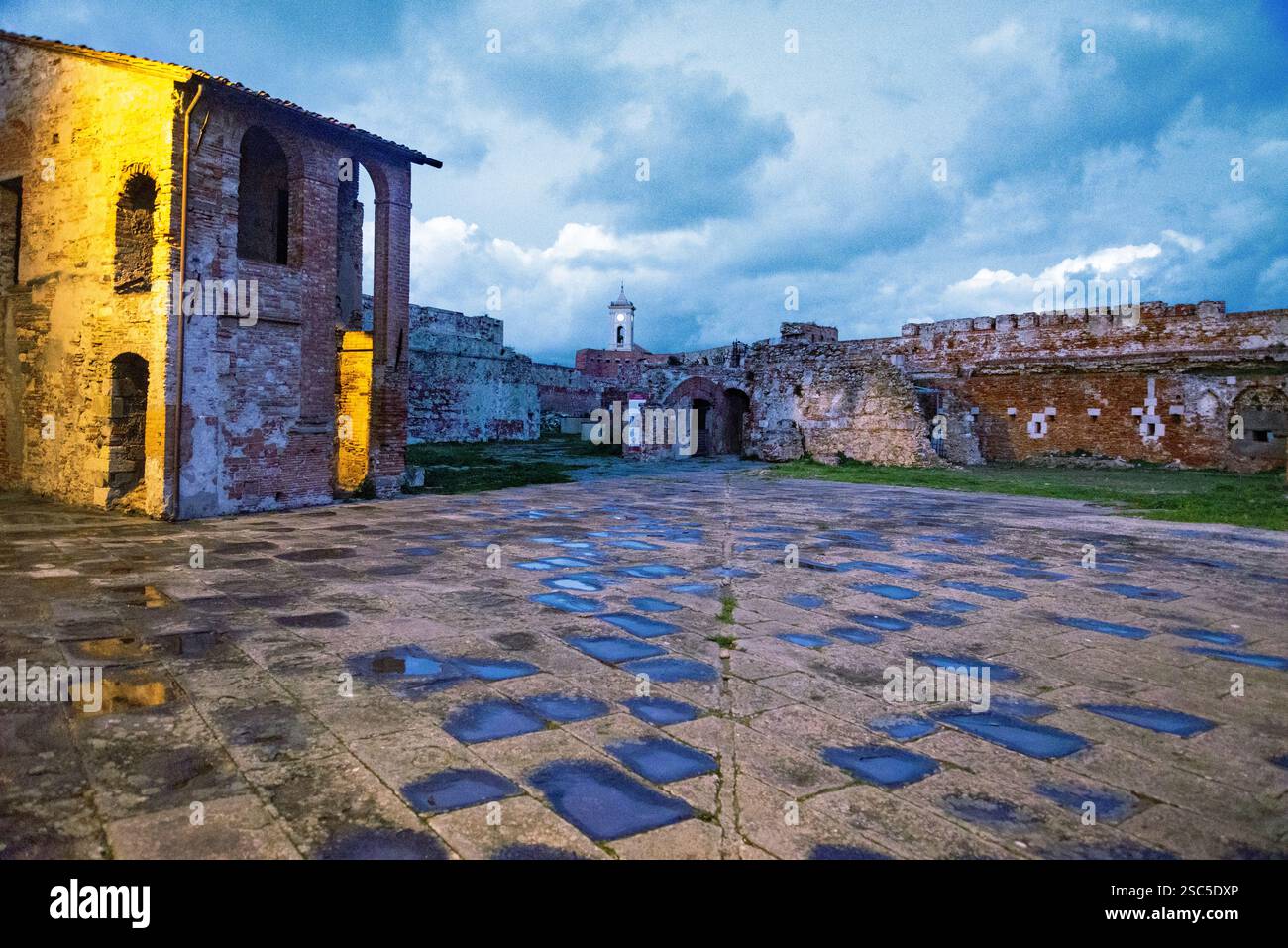 the Fortezza Vecchia (Old Fortress). part of the fortification system in Livorno, Tuscany Stock ...