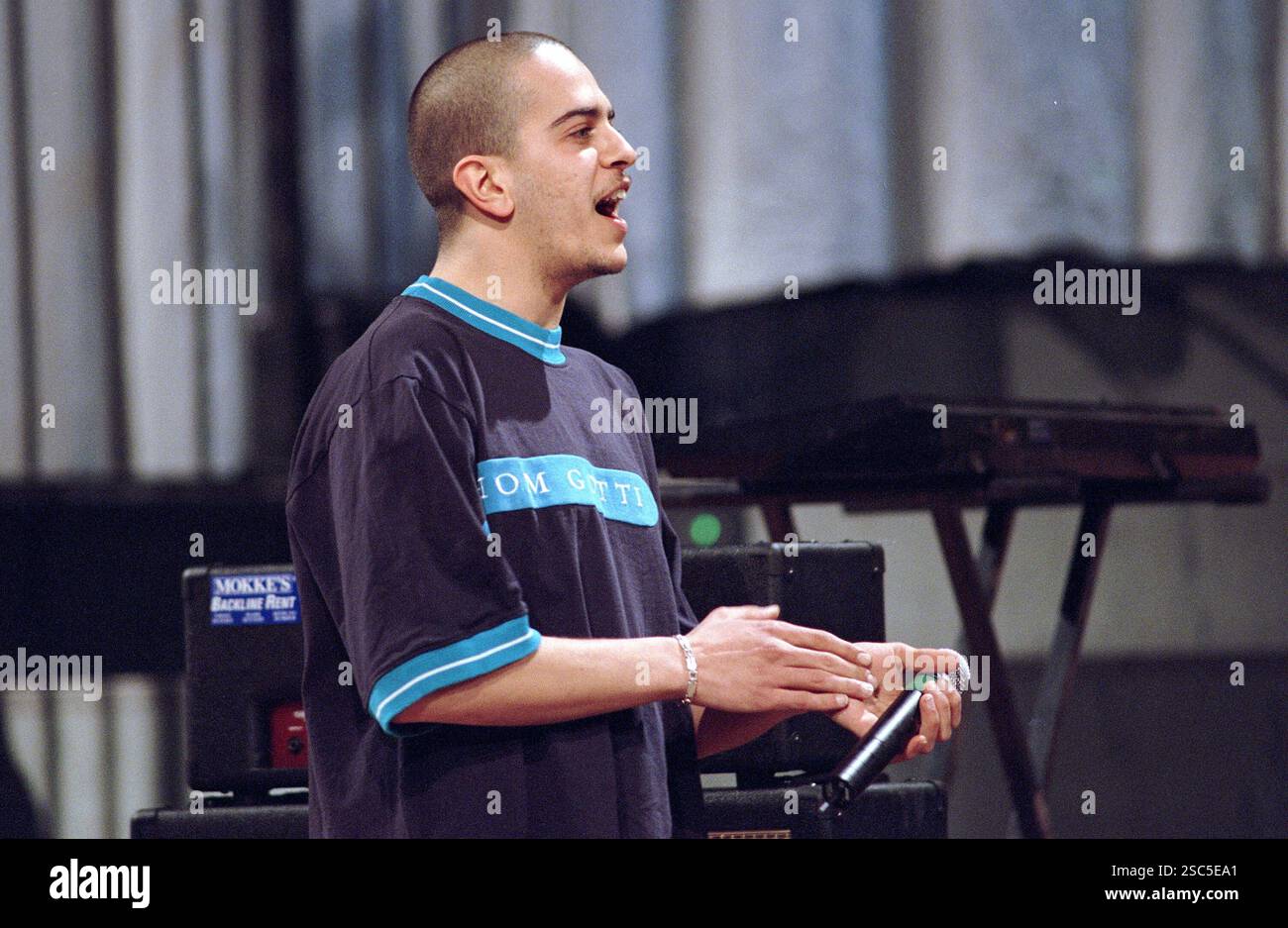 Milan Italy 18/03/1999: Tormento,italian rapper of the Sottotono Hip ...