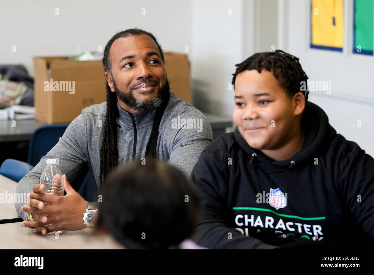 Usama Young, former safety for the New Orleans Saints, participates in ...