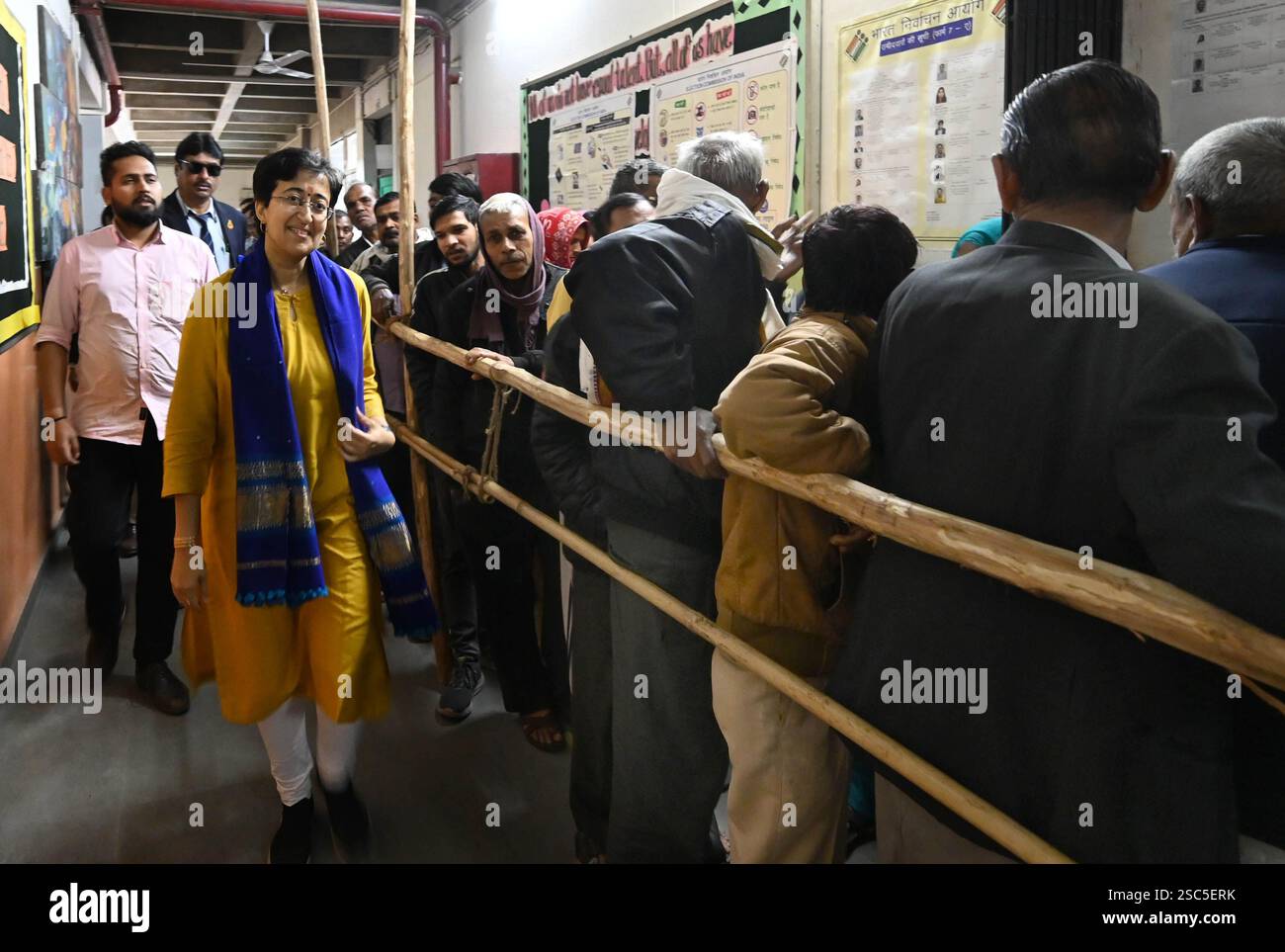 New Delhi, India. 05th Feb, 2025. NEW DELHI, INDIA - FEBRUARY 5: AAP ...