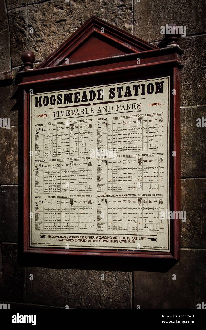 Harry Potter Hogwarts Timetable