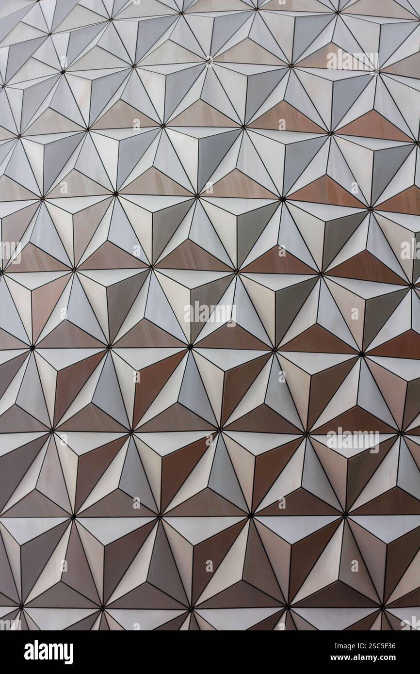 The image shows a close-up view of the exterior wall of the Spaceship ...