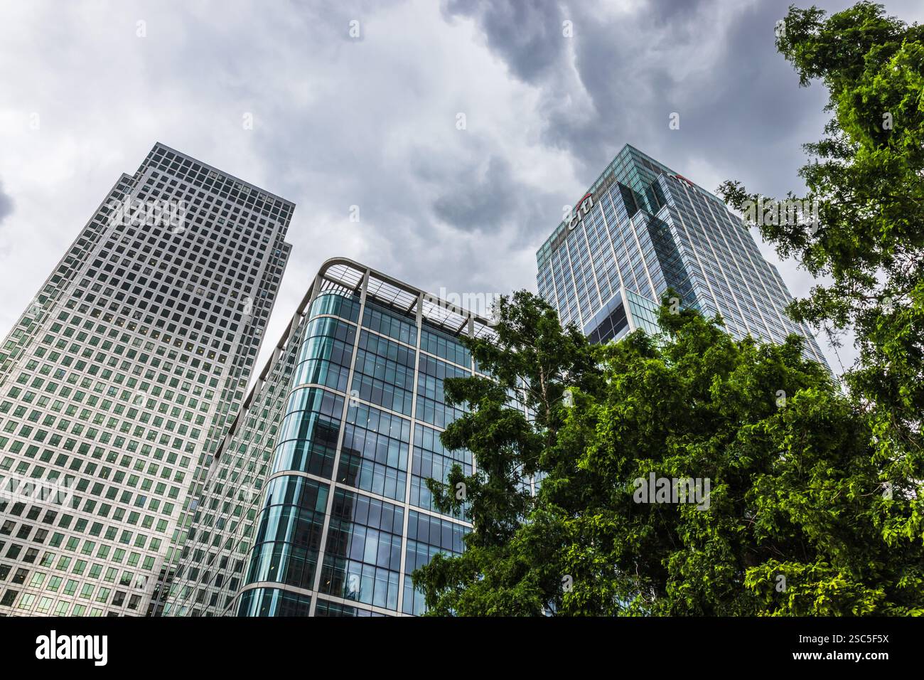 Canary Wharf London. Modern Skyscrapers and Iconic Financial Landscape ...