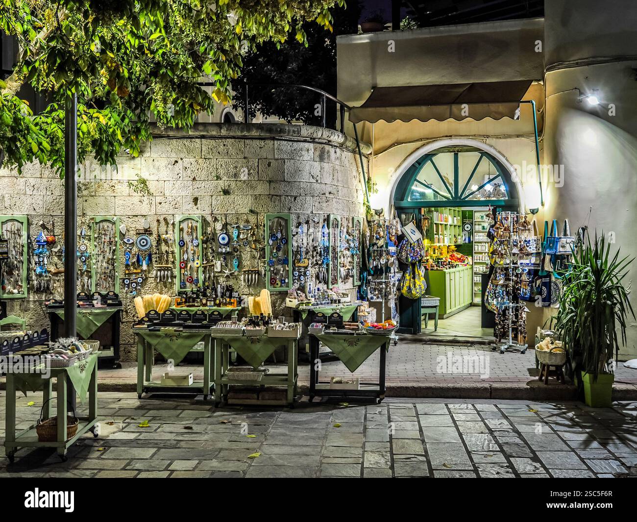 Greek Souvenir Shop, Kos Town, Kos, Greece Stock Photo - Alamy