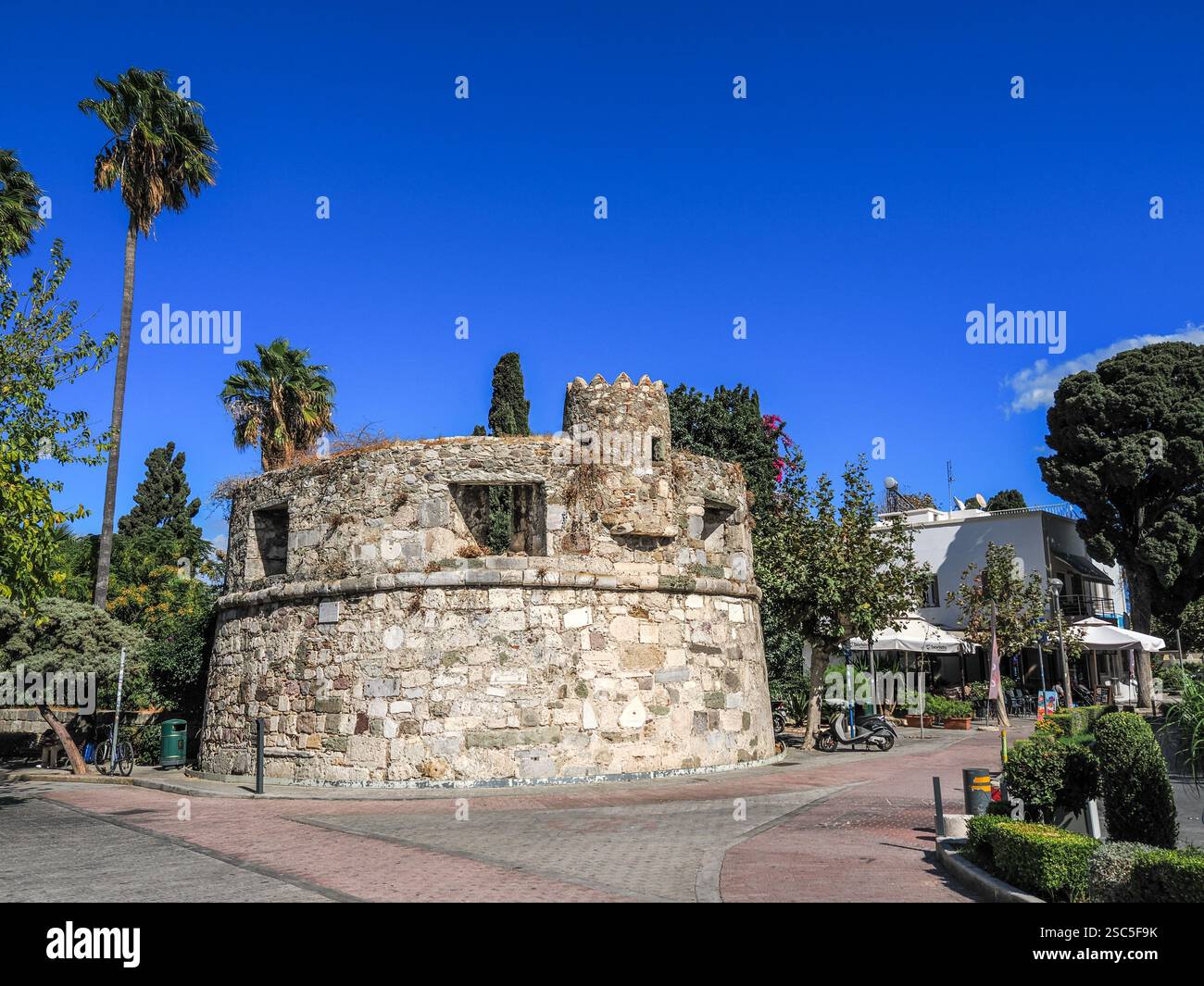 Neratzia Castle also known as Castle of the Knights, Kos Town Stock ...
