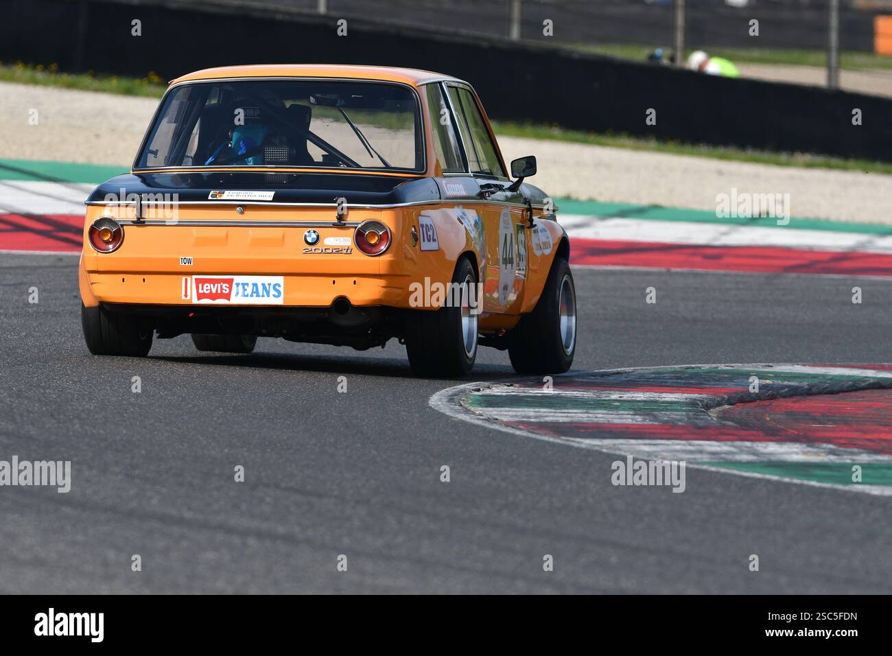 Scarperia, Italy - April 5th 2024: BMW 2002 TI 1970 drive in action ...