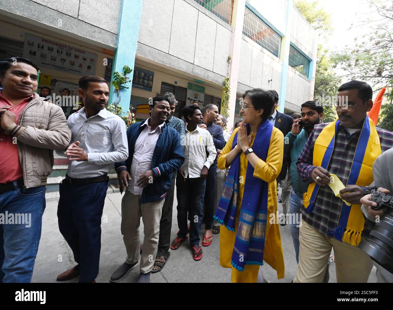 New Delhi, India. 05th Feb, 2025. NEW DELHI, INDIA - FEBRUARY 5: AAP ...