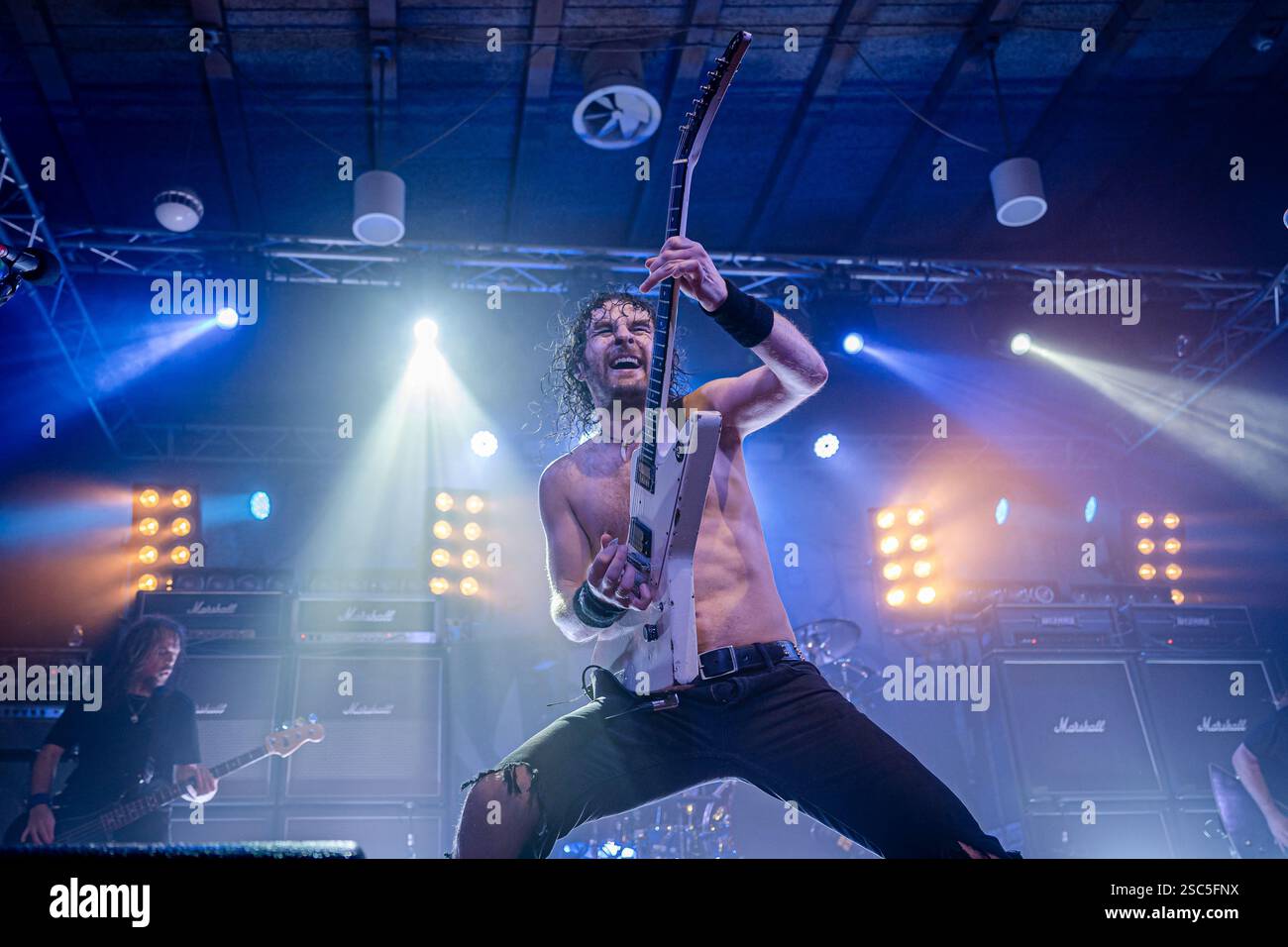 Hard rock band Airbourne performed at Viper Theatre of Firenze Stock ...