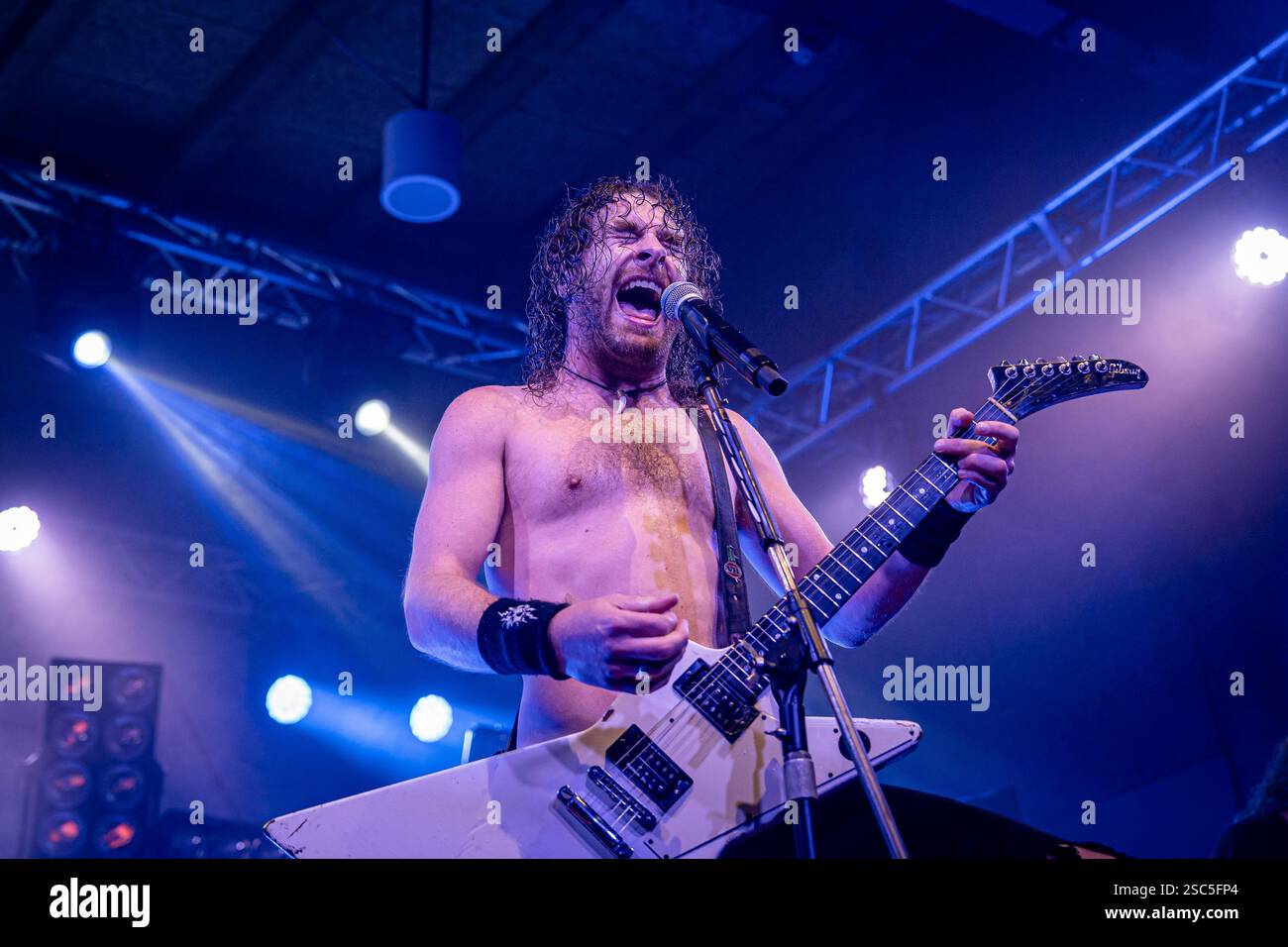 Hard rock band Airbourne performed at Viper Theatre of Firenze Stock ...