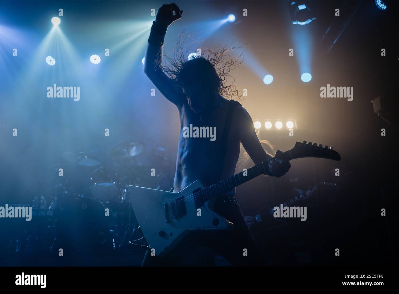 Hard rock band Airbourne performed at Viper Theatre of Firenze Stock ...