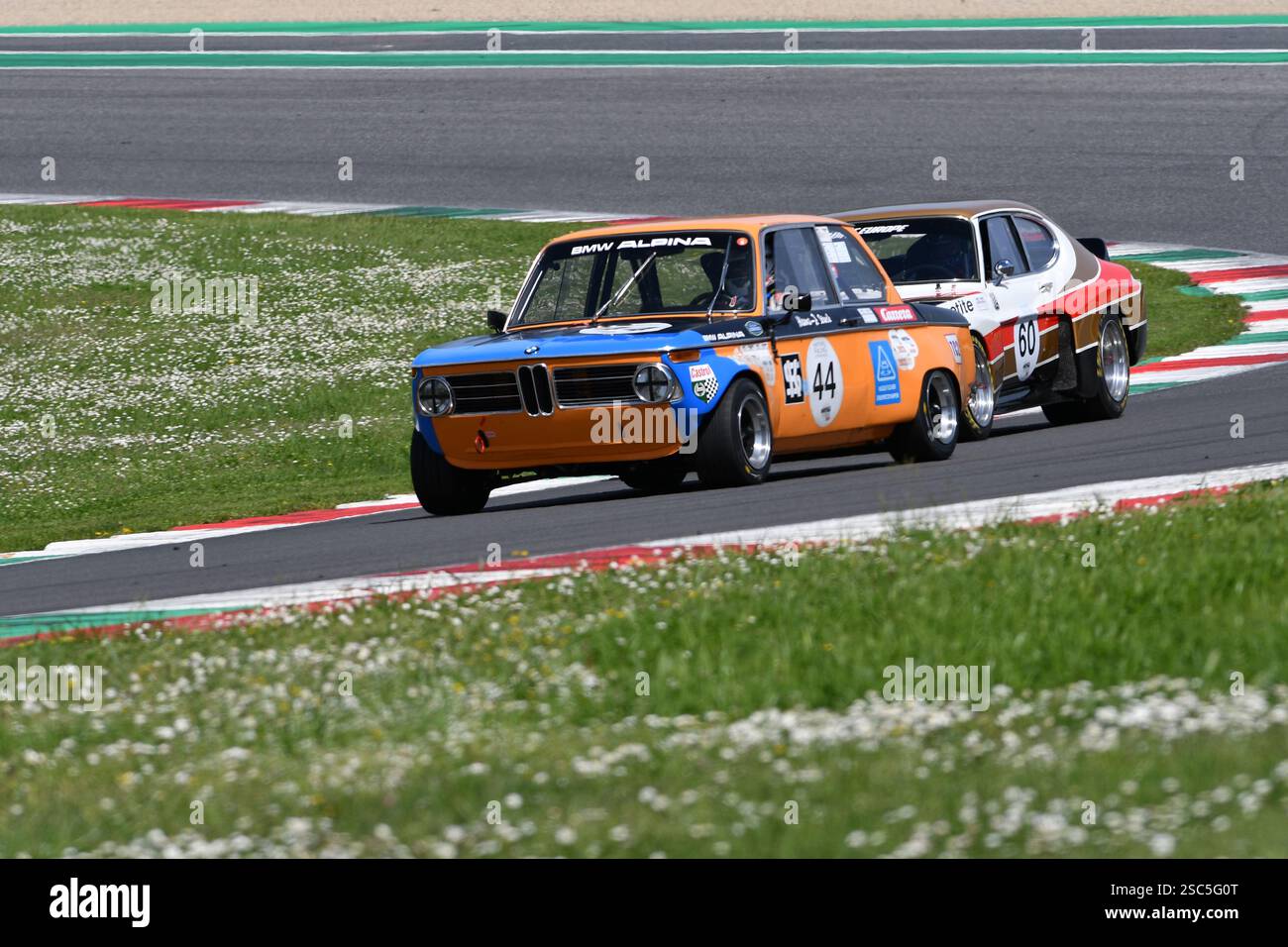 Scarperia, Italy - April 5th 2024: BMW 2002 TI 1970 drive in action ...