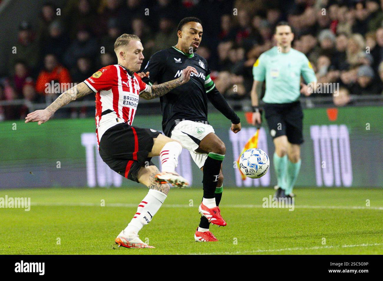 Eindhoven, Netherlands. 05th Feb, 2025. EINDHOVEN, 05-02-2025, Philips Stadium, football, KNVB ...
