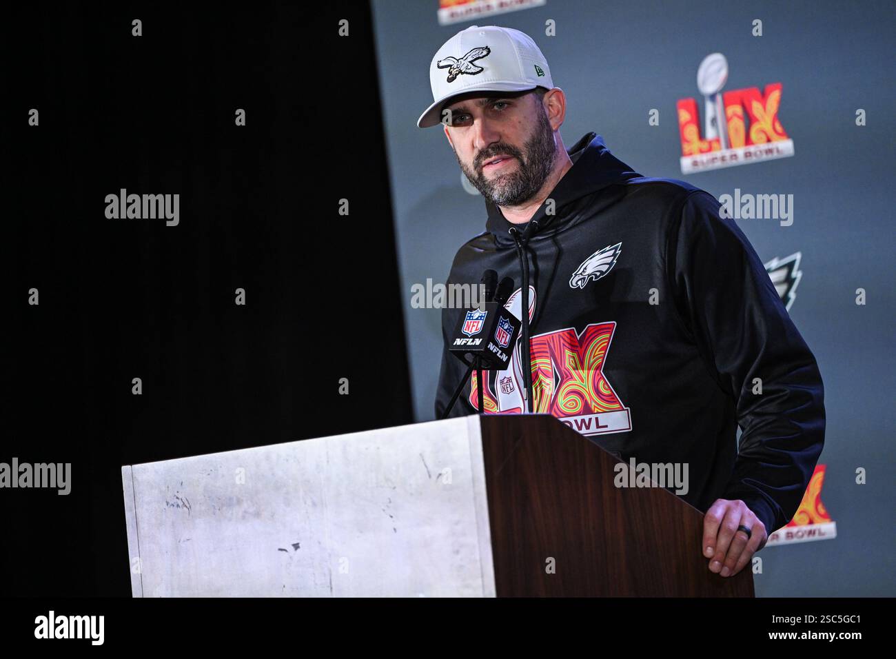 Philadelphia Eagles Head Coach Nick Sirianni during a media conference ...