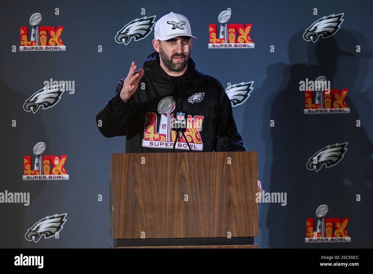 Philadelphia Eagles Head Coach Nick Sirianni during a media conference ...