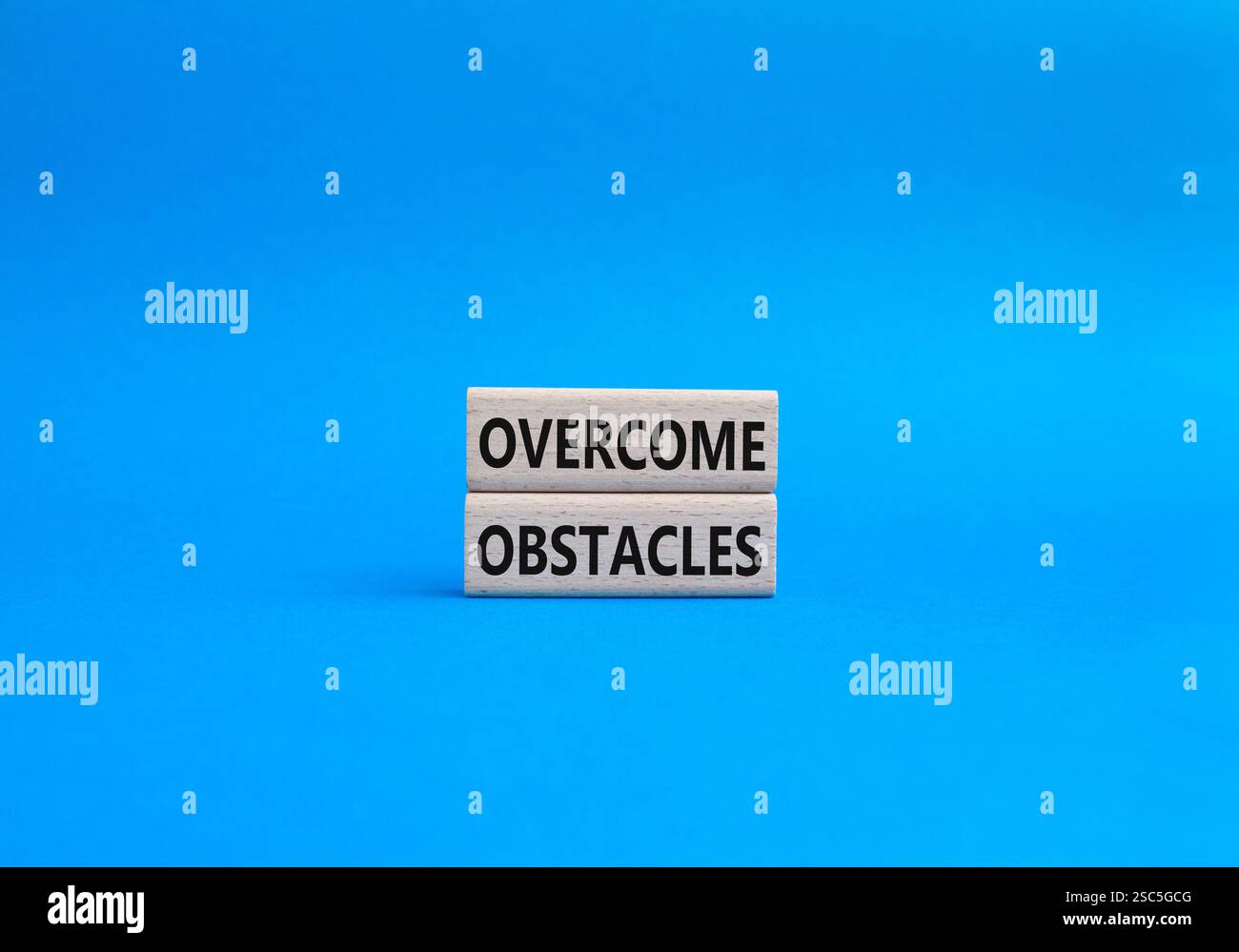 Overcome obstacles symbol. Concept words Overcome obstacles on wooden ...