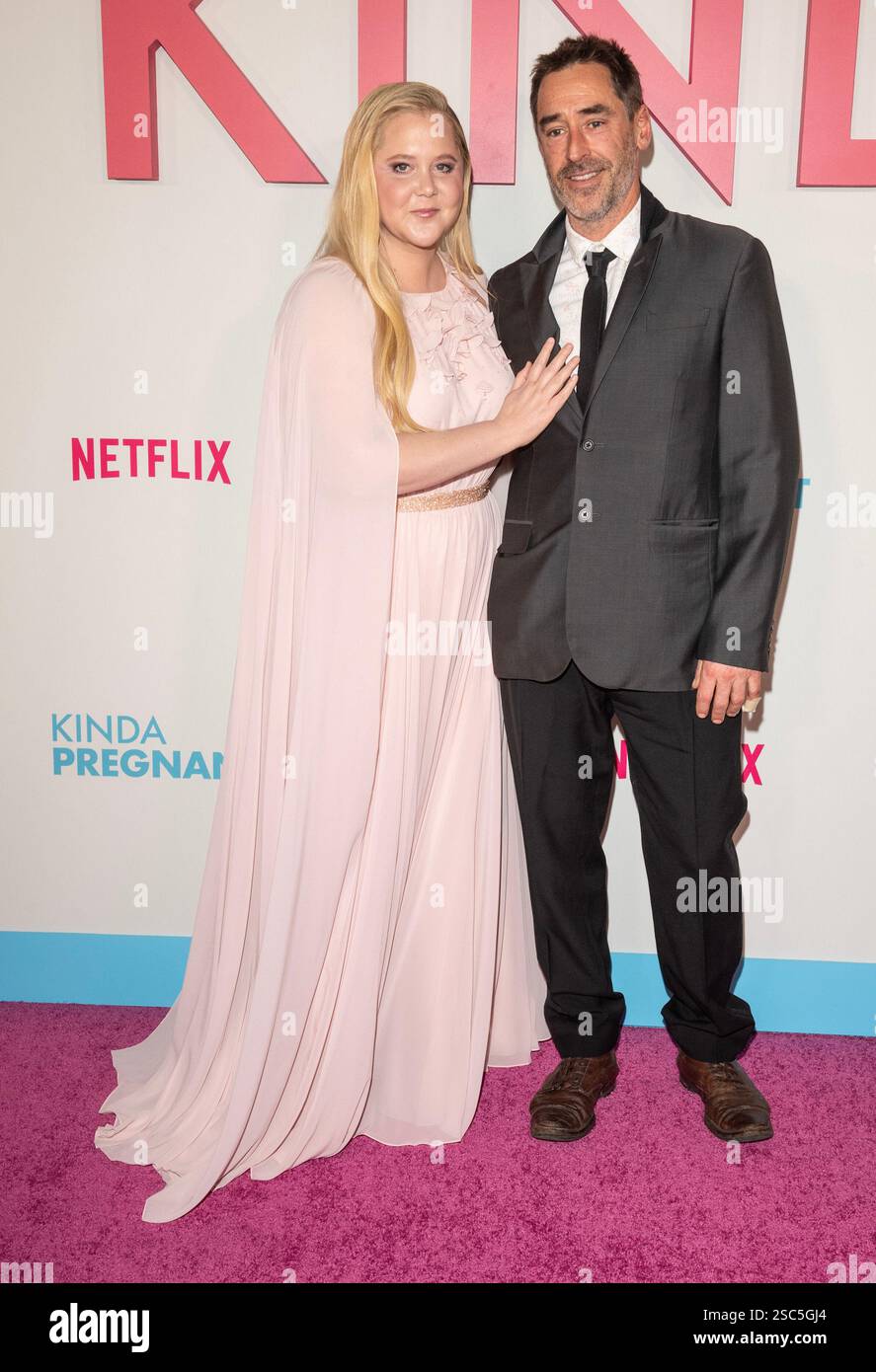 Amy Schumer and Chris Fischer attend Netflix's 'Kinda Pregnant' New ...