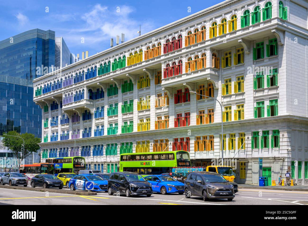 The neoclassical-style Old Hill Street Police Station, with its 927 ...