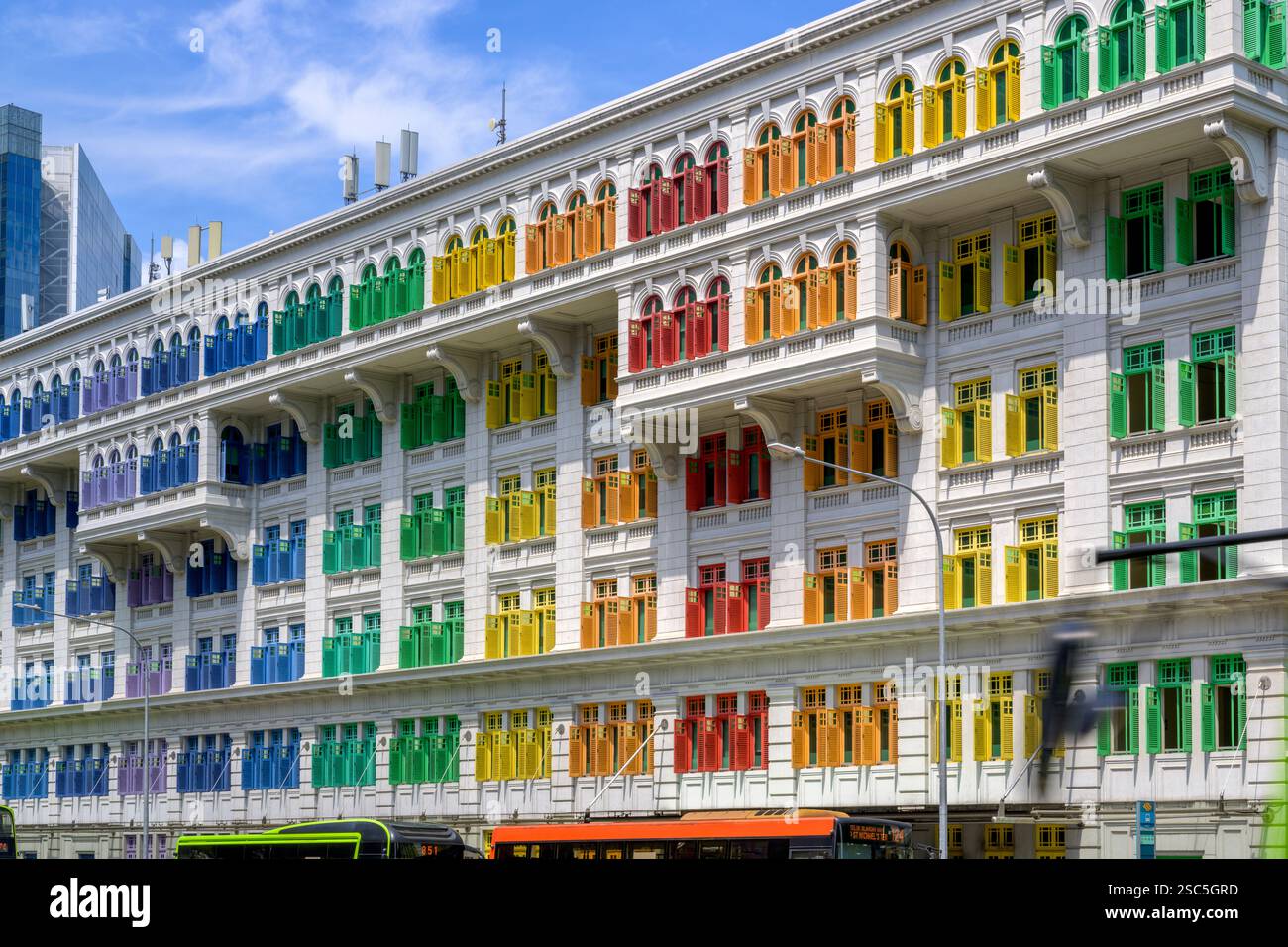 The neoclassical-style Old Hill Street Police Station, with its 927 ...