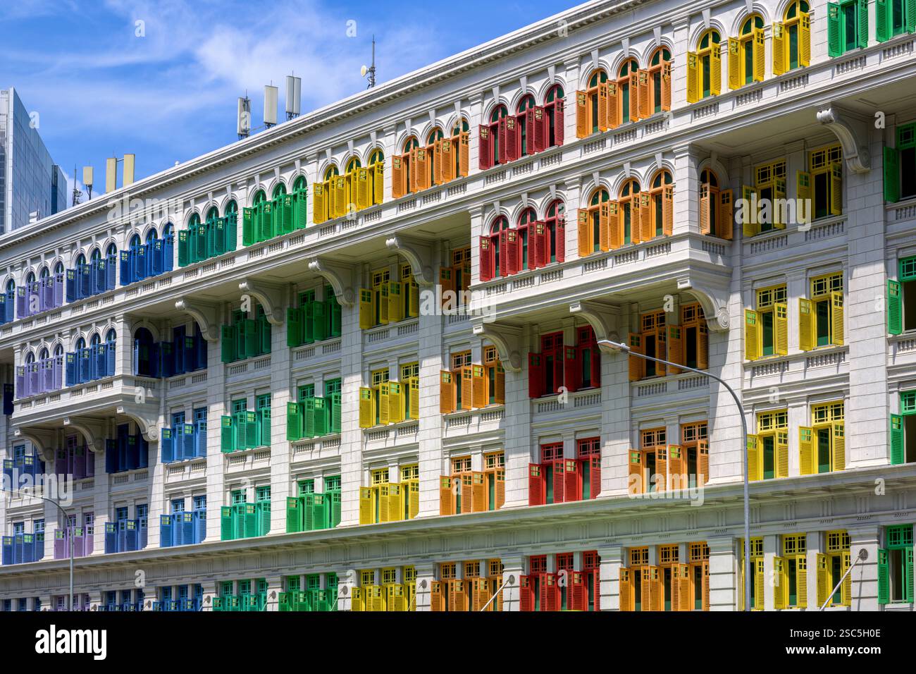 The neoclassical-style Old Hill Street Police Station, with its 927 ...