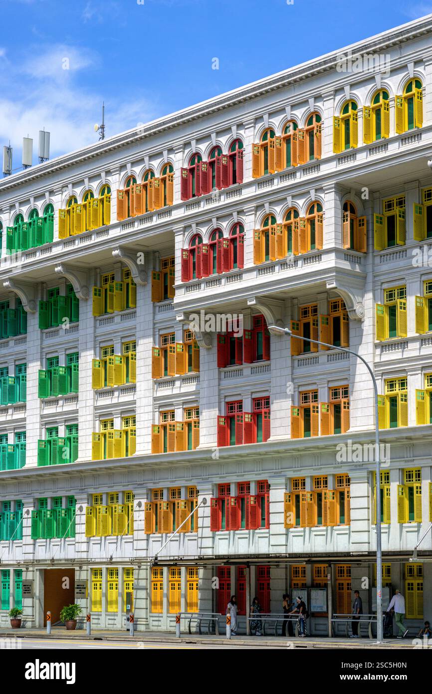 The neoclassical-style Old Hill Street Police Station, with its 927 ...