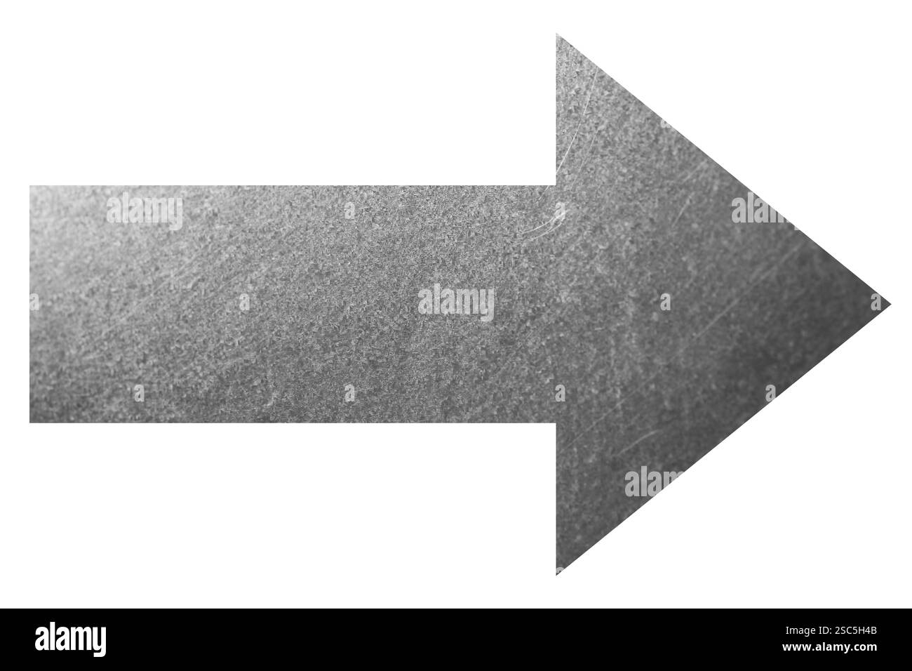 Arrow with texture of silver material isolated on white Stock Photo - Alamy