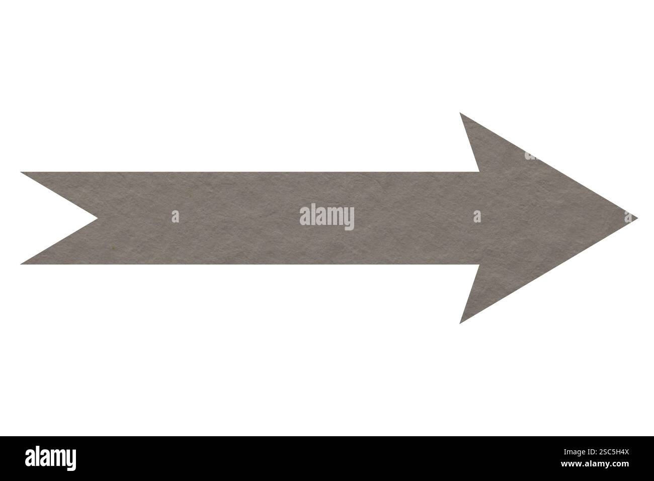 Arrow with texture of beige grey paper isolated on white Stock Photo ...