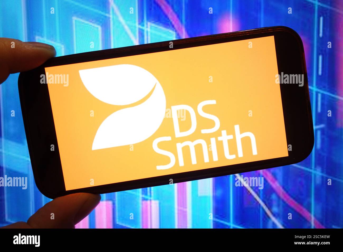 In this photo illustration, the DS Smith plc company logo is seen ...