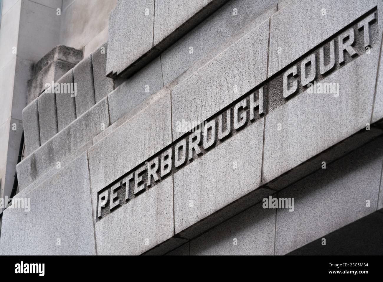 Peterborough Court building exterior, likely in England. Landmark ...