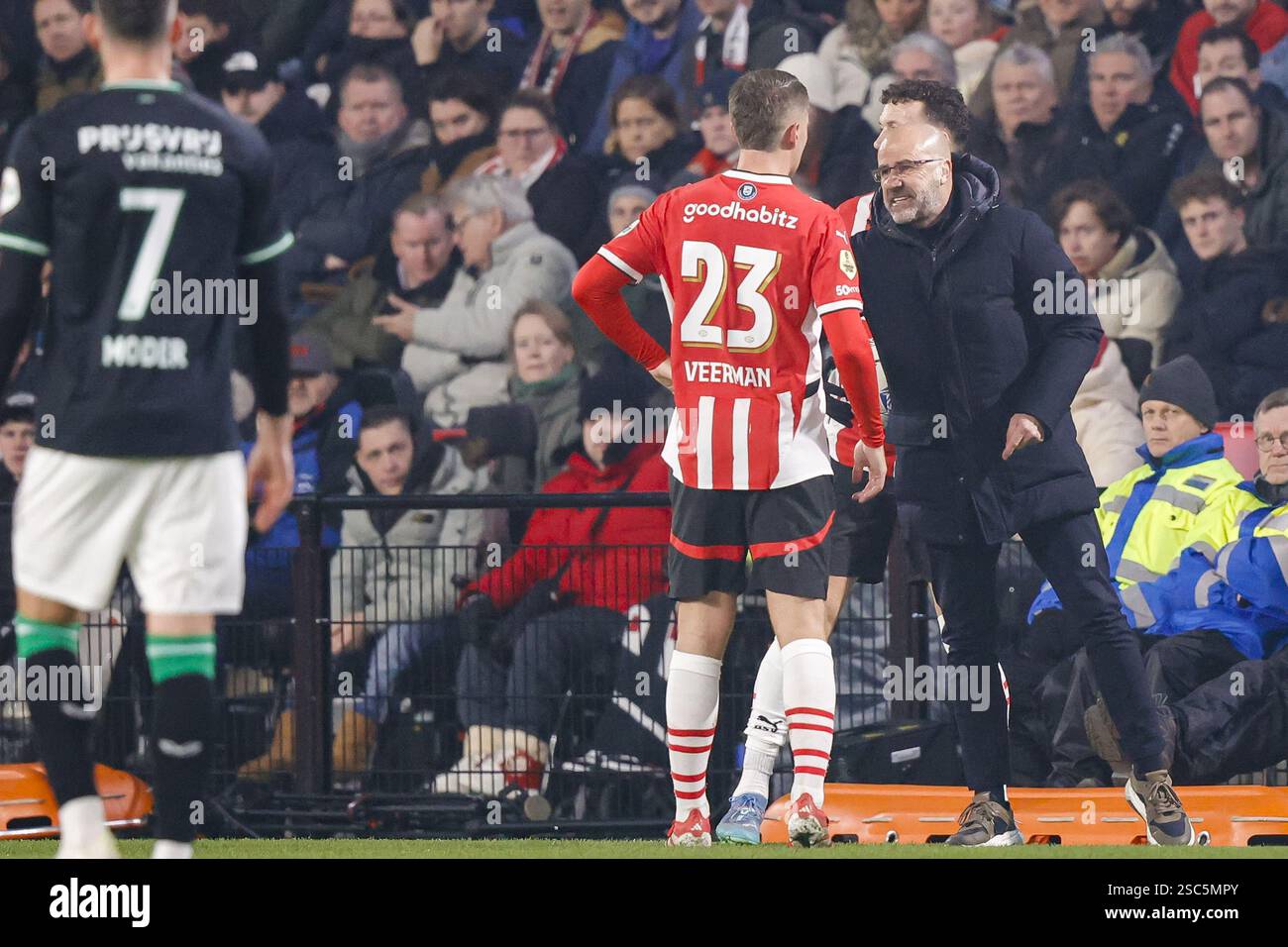 EINDHOVEN, 05-02-2025, Philips Stadium, football, KNVB cup, season 2024/2025, PSV player Joey ...