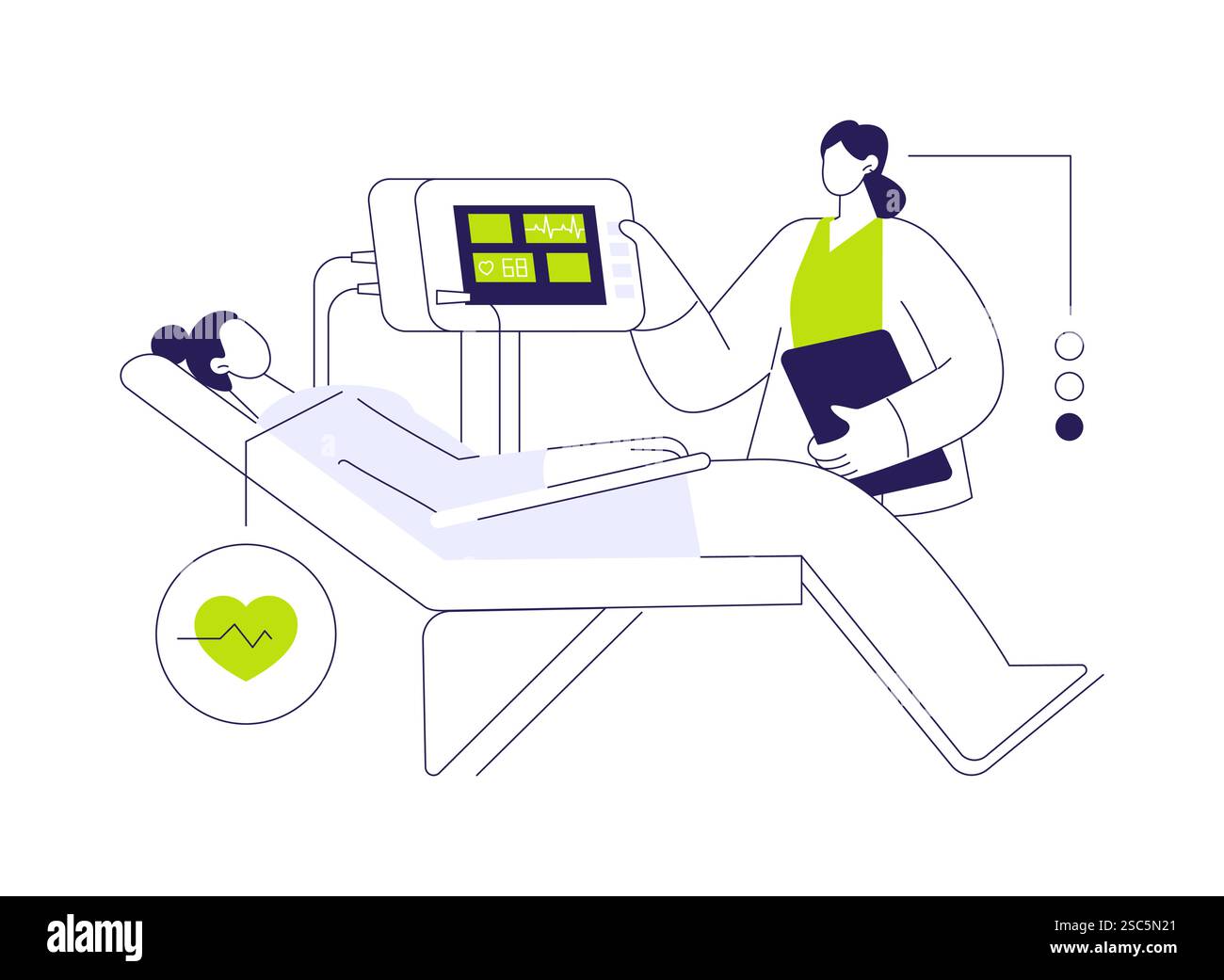 Vital signs monitoring abstract concept vector illustration Stock ...