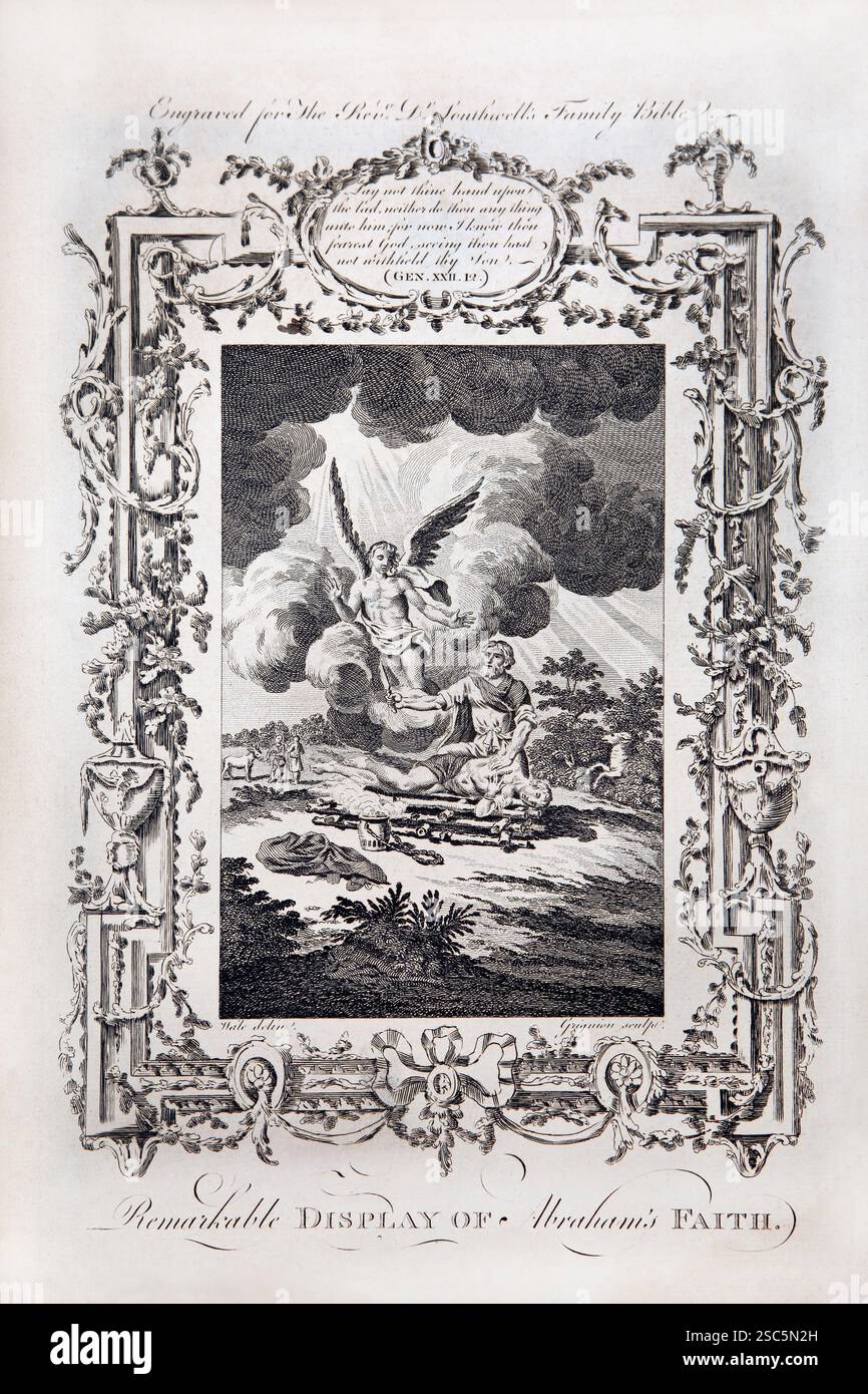 Copper-Plate Engraving of the Remarkable Display of Abraham's Faith ...